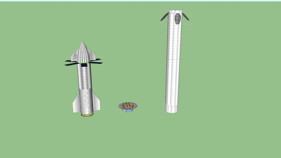 SpaceX Starship - Legs, Feet, Solar Panels, MethOx Thruster Rings ...