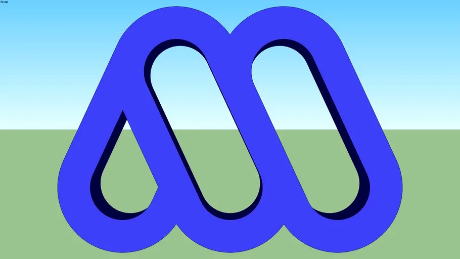 Mega Chile logo 2020 3d model