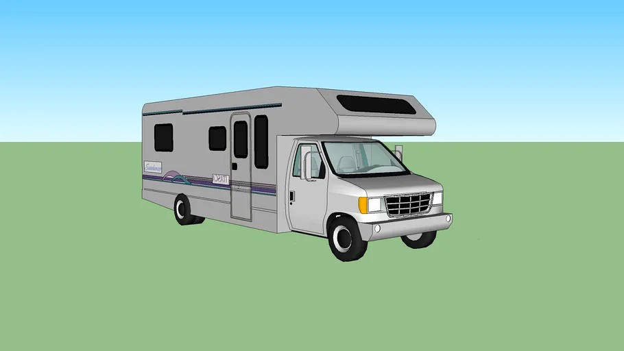 1995 Itasca Sundancer (Class C motorhome) RV 3d model