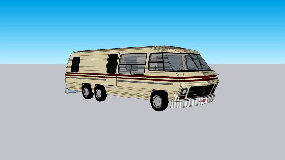 1977 GMC (motorhome) RV (Eleganza II) 3d model