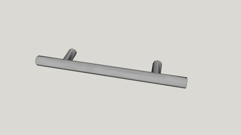 Poignée allongée fer 3d model