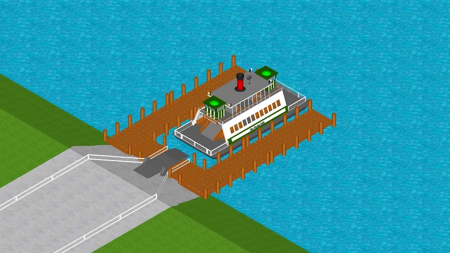 Disney Ferry Boat 3d model
