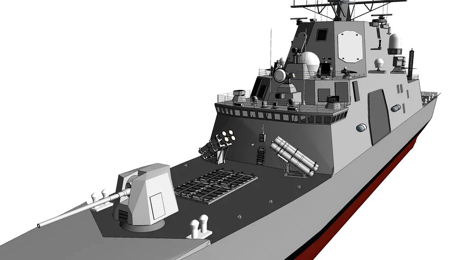 Multi Mission Surface Combatant (Modified MMSC) 3d model