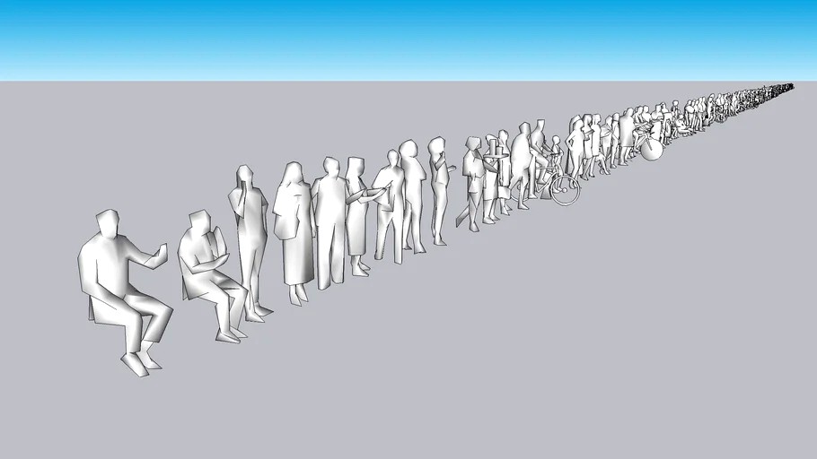 People Enscape 3d model