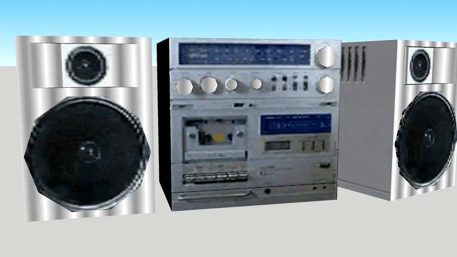 gta sa - mini hifi anlage 3d model