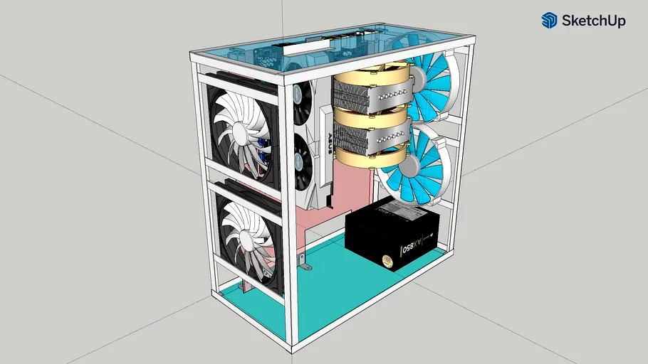 Self made pc case 3d model