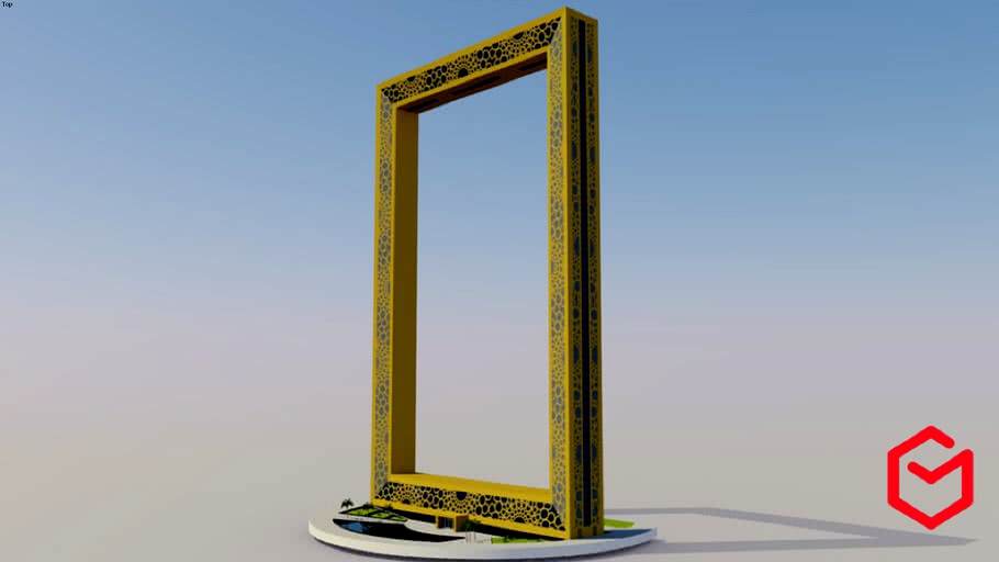 Dubai Frame - Dubai - UAE 3D model