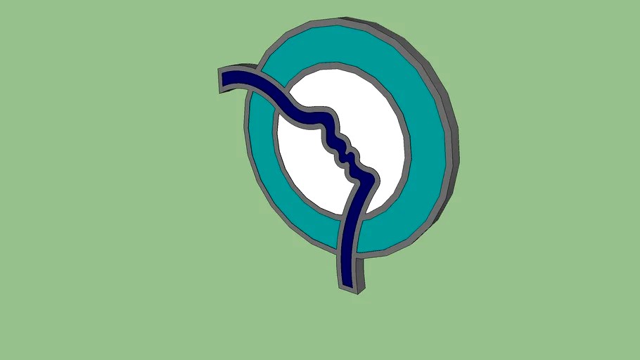RATP logo 3d model