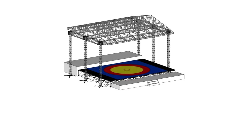 Layher Stage & Ground Support System 3d model