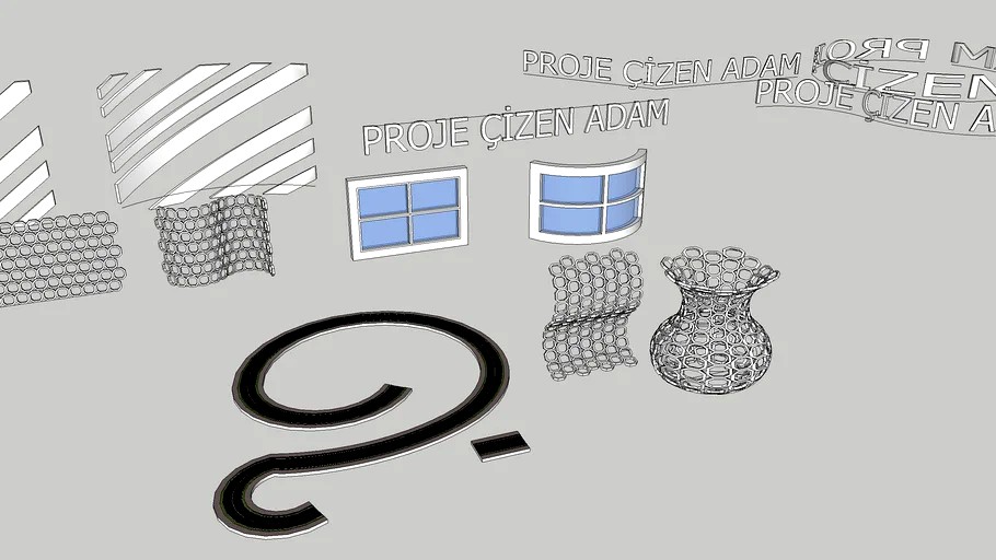 SHAPE BENDER ÖRNEKLERİ 3d model