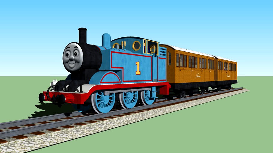 TTTE&F - Thomas + Annie and Clarabel 3d model