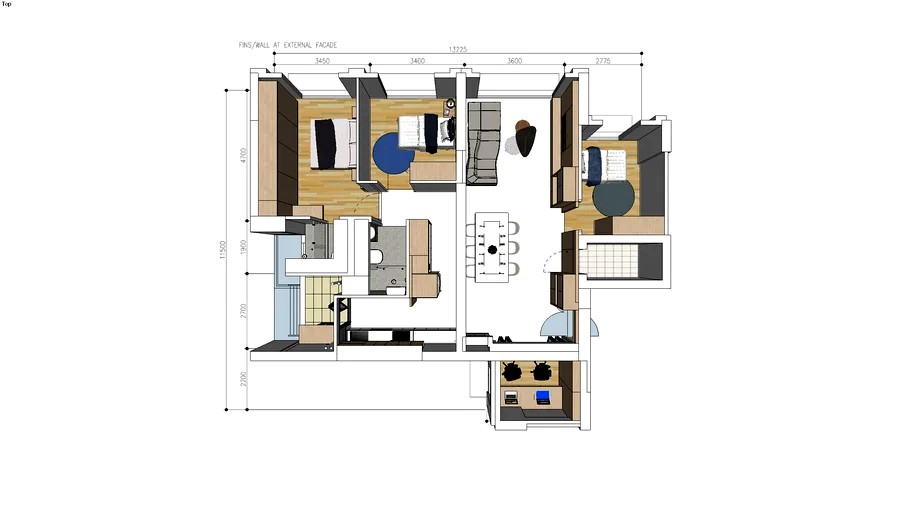 5rm BTO NorthShores 3d model