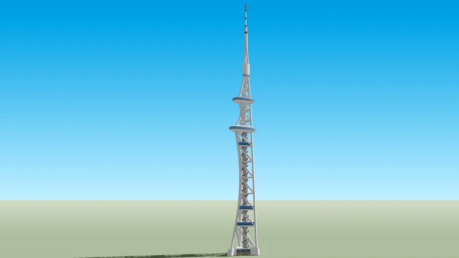Tower design 1 (observation and TV tower) 3d model