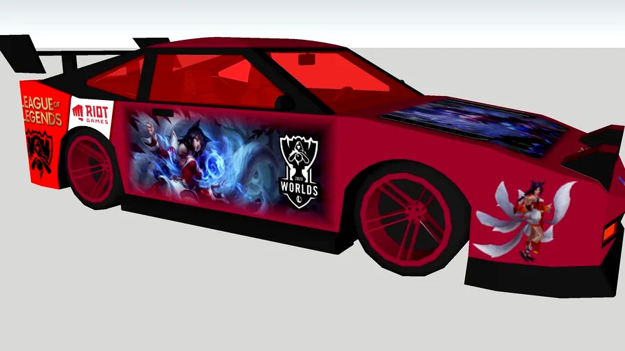 League Of Legends Ahri Car 3d model