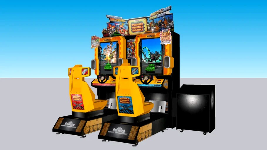 Tank! Tank! Tank! arcade game 3d model