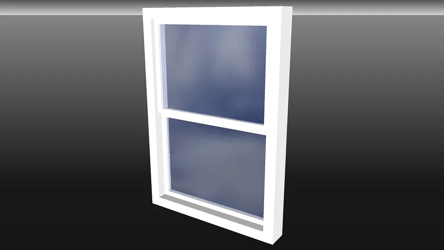 Double Hung Window 3d model