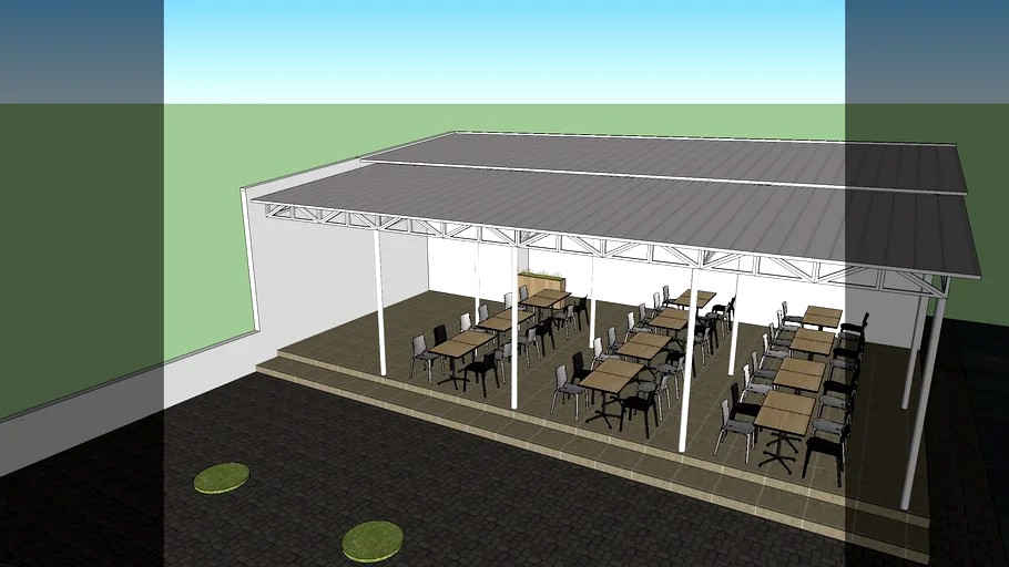 food court perumahan 3d model