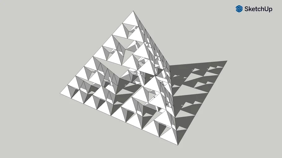 Pirámide de Sierpinski 3d model
