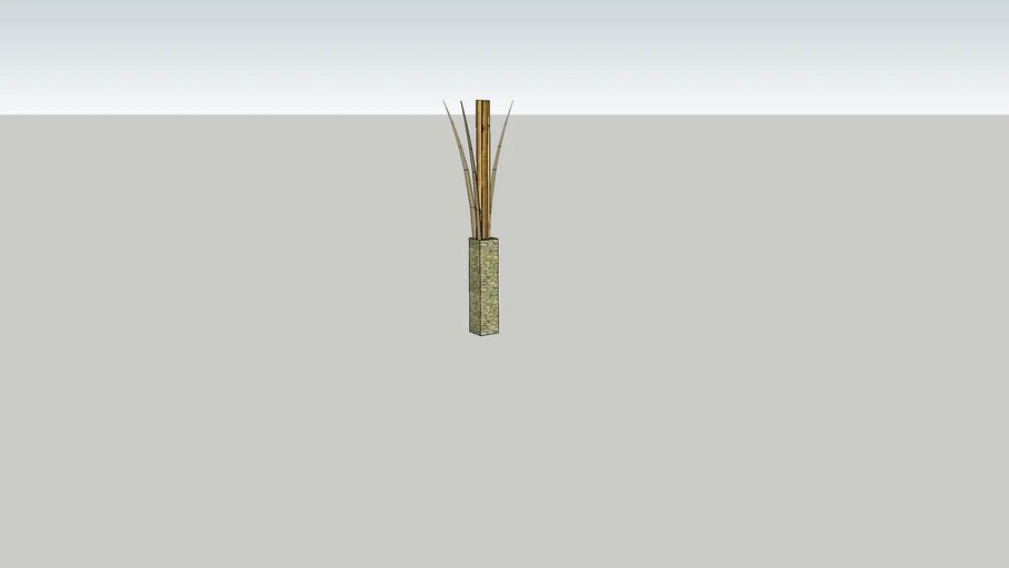 Bamboo column 3d model