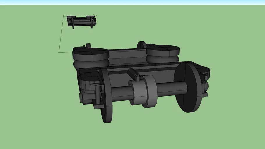 Siemens Nexas Train middle wheels 3d model