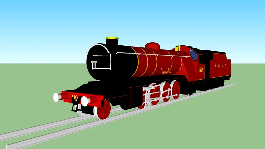 Ravenglass & Eskdale Railway No.9 ''River Mite'' (1967-1970) 3d model