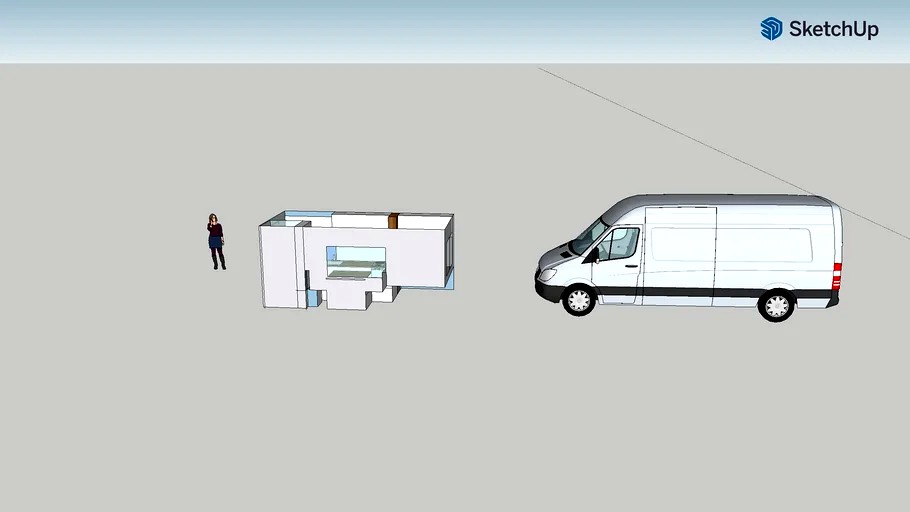 SPRINTER CAMPERIZED 3d model