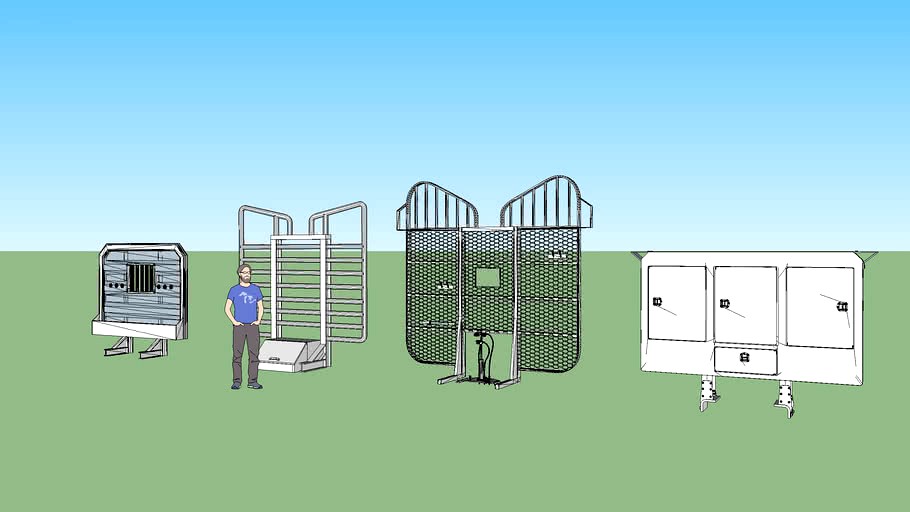 Semi Headache Racks 3d model