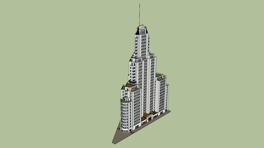 Edificio Kavanagh 3d model