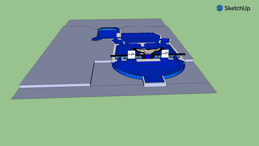 SeaWorld Orlando- Shamu Stadium Believe 3d model