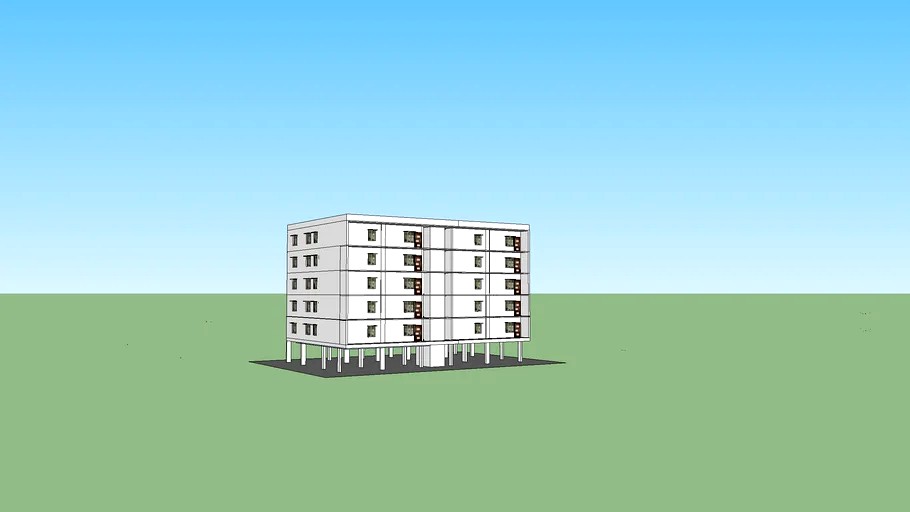 residence building 3d model