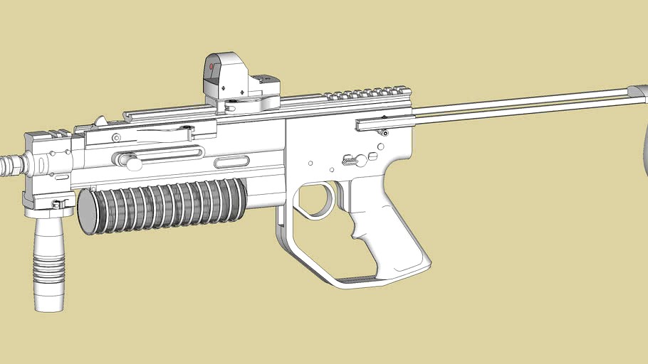HANDGUN 22LR 3d model