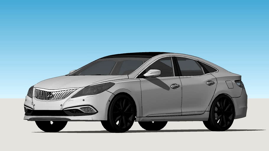 2016 Hyundai - Grandeur (Azera) 3d model