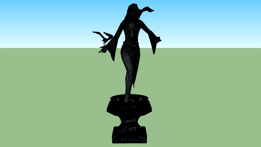 dark statue 3d model