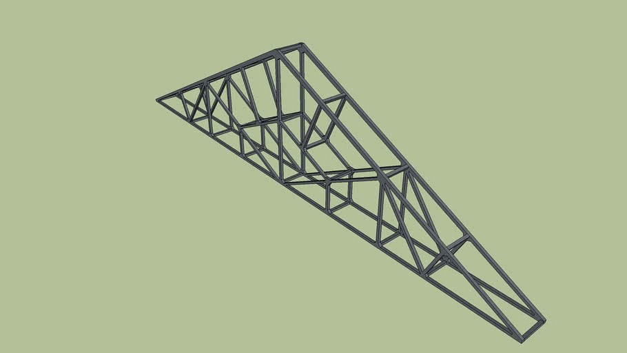 Capriata metallica-metal truss 3d model