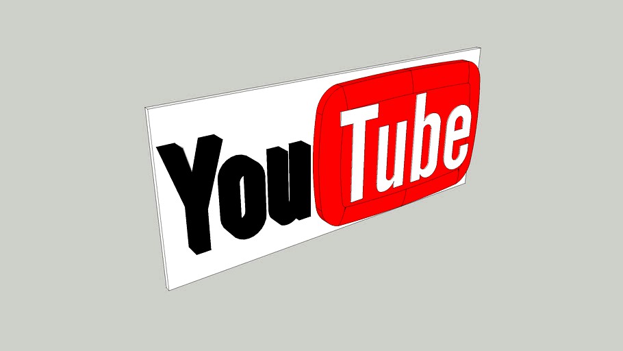 YouTube-Logo 3D model