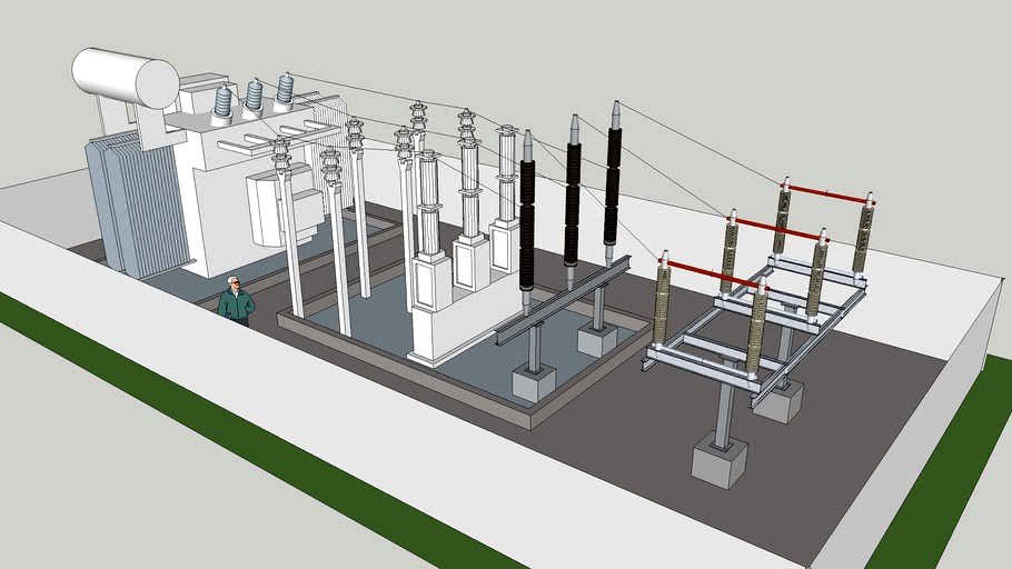 66kV Substation 3d model
