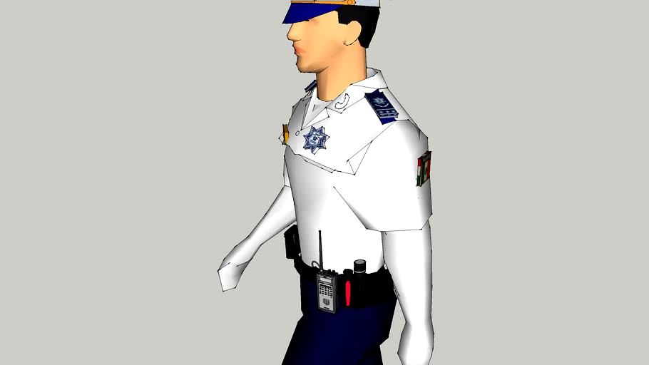 policia federal preventiva pfp cns 3d model
