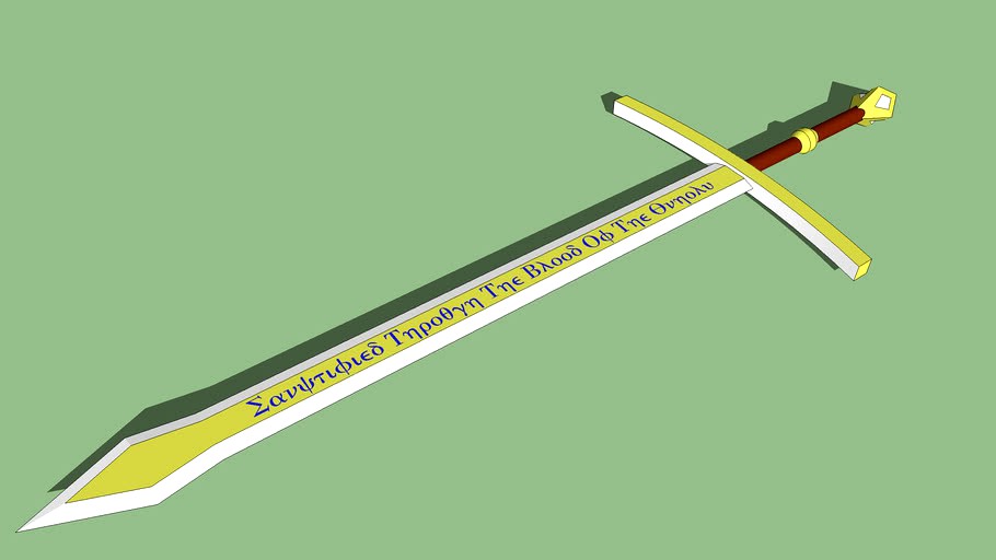 Holy Greatsword (bad) 3d model