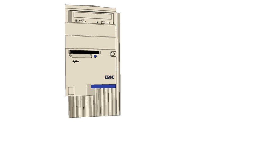 1997 IBM Aptiva Desktop computer model E17 3d