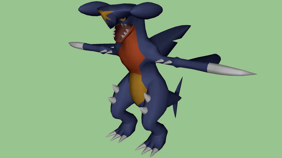 pokemon garchomp 3D model