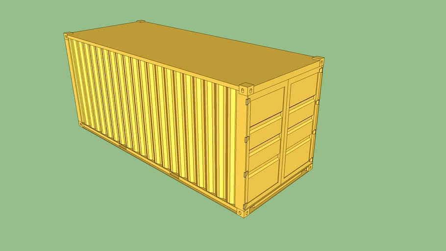Conex shipping container 3d model