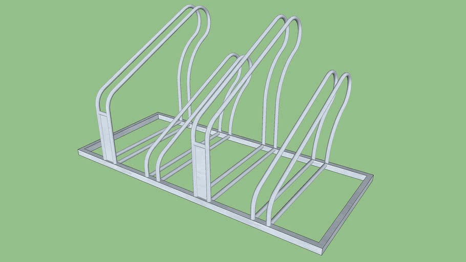 Fietsenrek Bicycle stall 3d model