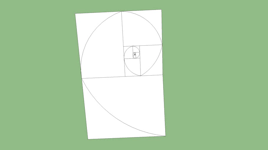 fibonacci spiral 3d model