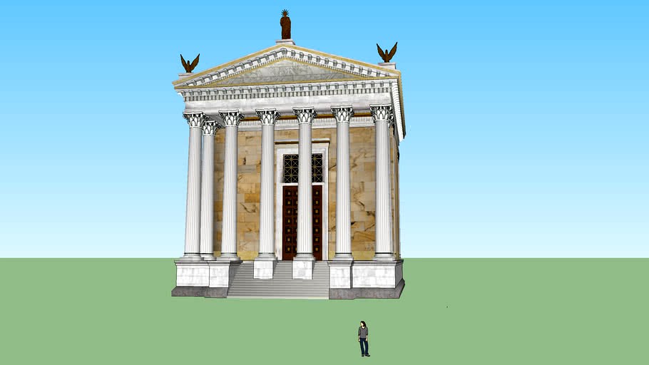 roman temple 3d model