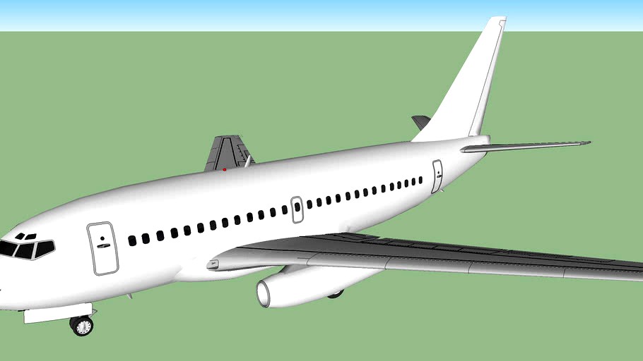 Template - Boeing 737-100 3d model