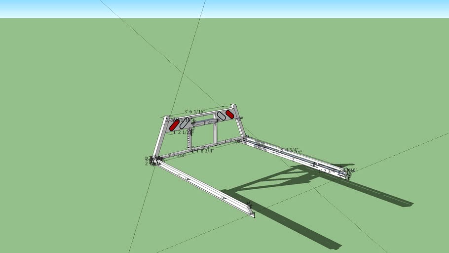 chevy colorado headache rack 3d model