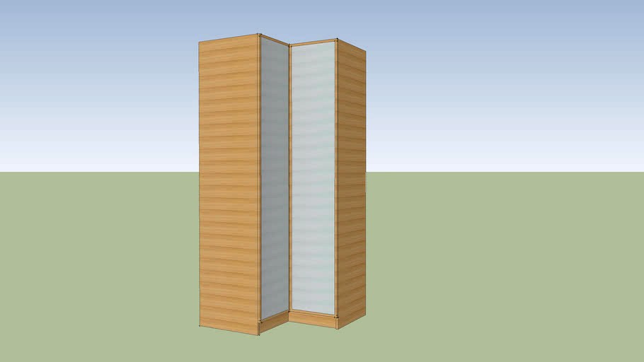 PAX FEVIK CORNER WARDROBE 3d model