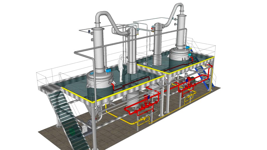 Distillation 3d model