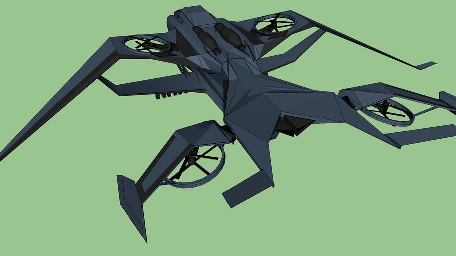 VTOL Concept Aircraft 3d model