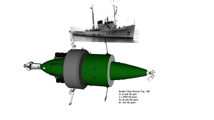 Bustler-Class Rescue Tug (RN) 3d model